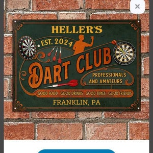 Golf Club Sign, Golfer Gift, Golf Metal Sign, 19th Hole Club Tin Sign ...