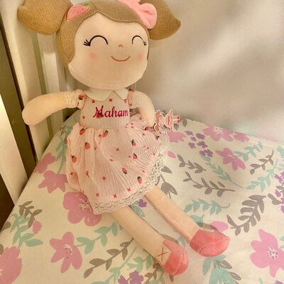 Personalized Rag Doll, Rag Doll, Personalized Doll, Baby Shower Gift ...