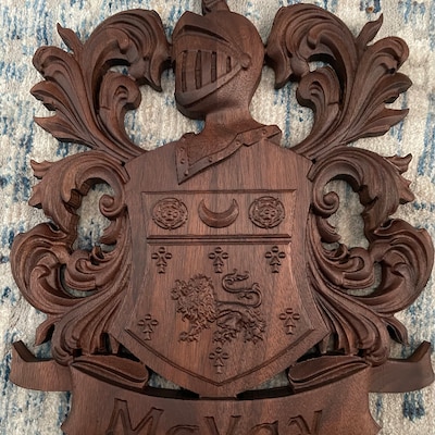Mcguigan Family Crest Coat of Arms Personalized Wedding - Etsy