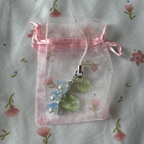 Lily of the Valley Phone Charm | Bag Charm, Keychain | Floral ...