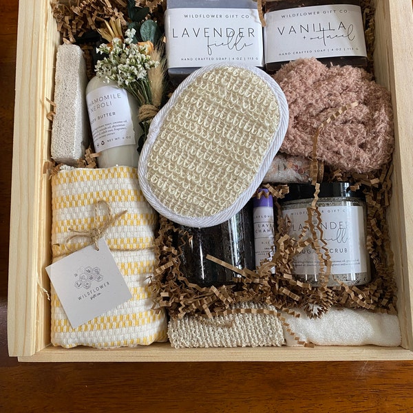 Lavender Self Care Spa Gift Box | Relaxation Spa Gift | Self Care Her ...
