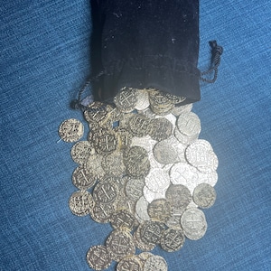 Metal Coins, Pirate Treasure, Play Money Gold Silver and Copper 22mm - Etsy