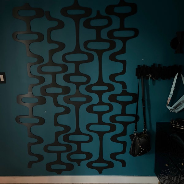 Retro 70s Decor, 3D Wall Panels, Mid-century Modern, 70s Vintage Look ...