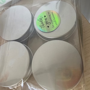 Aluminum Round Metal Tin Container With Lid Small Sample Container DIY ...