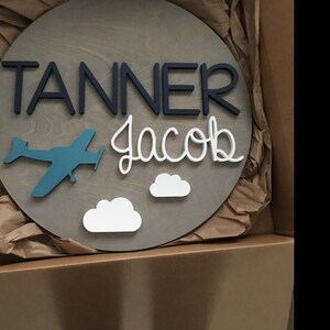 Custom Name Sign Round Sign Baby Name Sign Nursery Room | Etsy