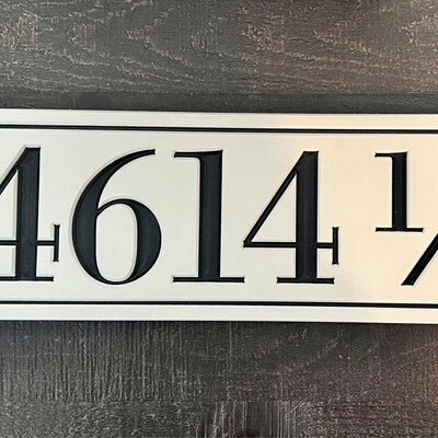 5 Inch Traditional & Wider, House Numbers Letters - Etsy