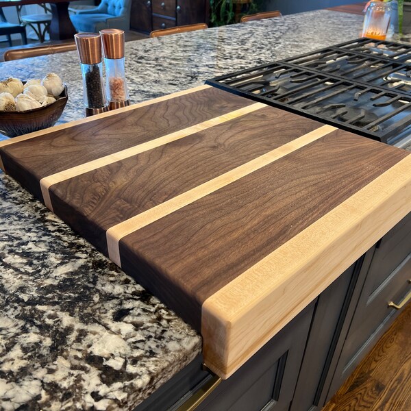 Walnut Dough Board/ Hardwood Cutting Board With Lip/housewarming ...