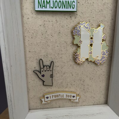 BTS Enamel Pin Set, Jungkook Tattoo Hand and I Purple You Pin, BTS Army ...