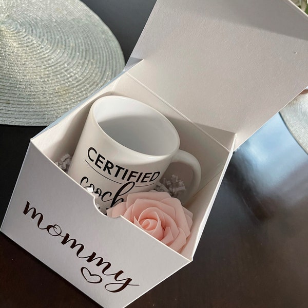 Rose Gold Gift Box Personalized Gift Boxes Mug Gift Box 5x5x5 Box ...