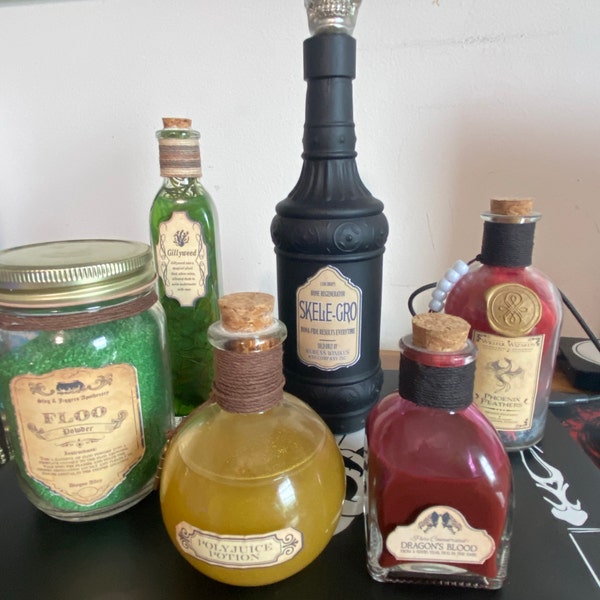 Skele-gro Label | Potions Bottle Label - Etsy