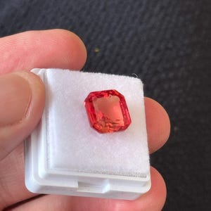 Genuine Flaming Ruby Acute Triangle Cut Loose Gemstone Red Corundum Lab ...