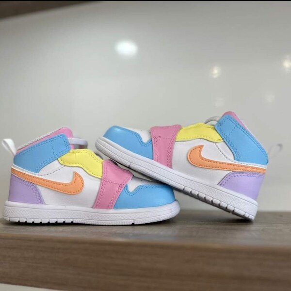 Sesame Street Elmo Cookie Monster Inspired Air Force 1 Trainers ...