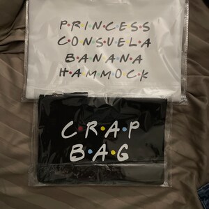 Personalized Friends Theme Cosmetic Bag With Name Cotton Canvas Tote ...