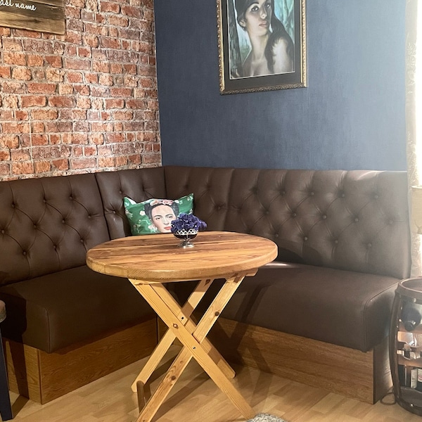 Modular Fluted Back Banquette Fitted Bench Booth Seating - Cafe ...