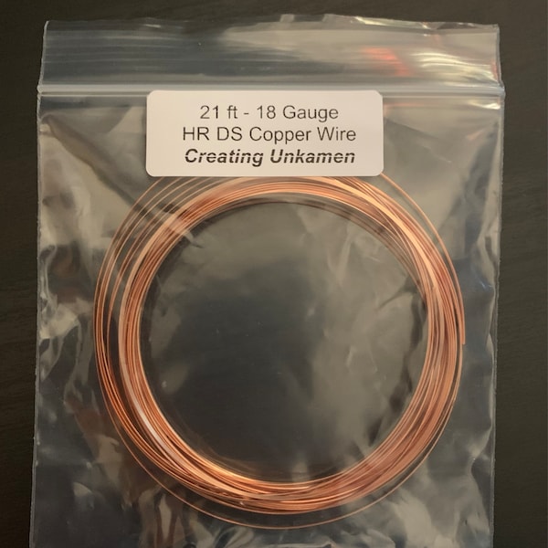 Half Round Dead Soft Copper Wire - You Pick Gauge 6, 8, 10, 12, 14, 16 ...