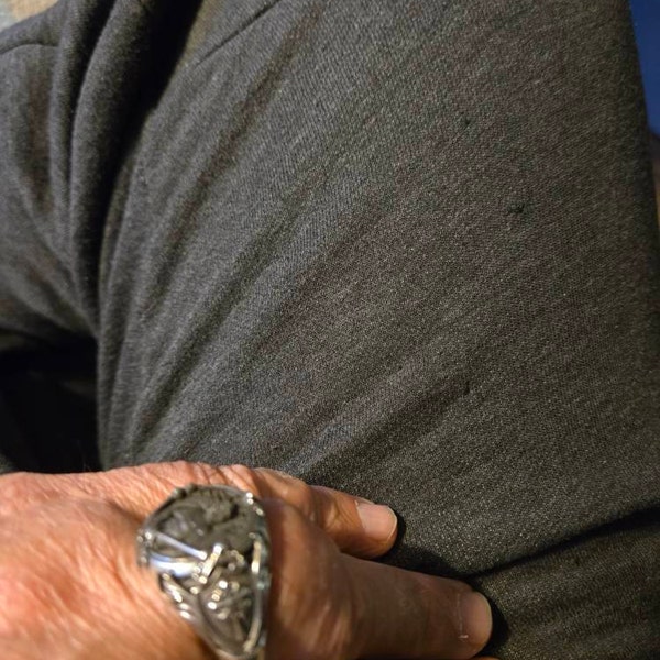 Greek Gods and Heroes Adjustable Ring, Oxidized Jewelry, Unique Mens ...