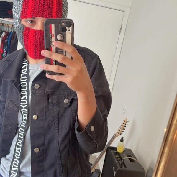 Doja Cat Inspired Crochet Devil Mask - Etsy