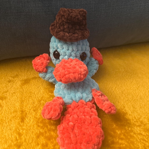 Otter and Platypus Mini Snuggler Crochet Patterns Crochet Plushies - Etsy