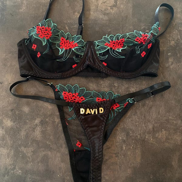 Removable Name Thong,custom Thong G-strings With Gold Charms Name ...