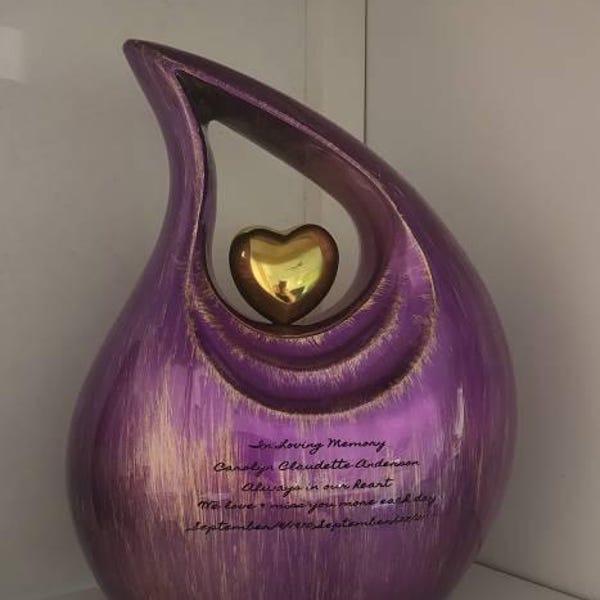 Adult Cremation Urn With Velvet Bag - Custom Cremation Urn - Unique ...