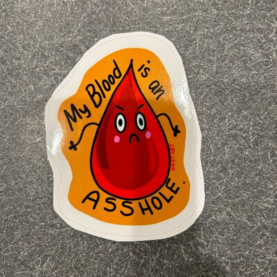 PCOS Sticker Funny My PCOS is a POS Pcos Awareness Pcos - Etsy