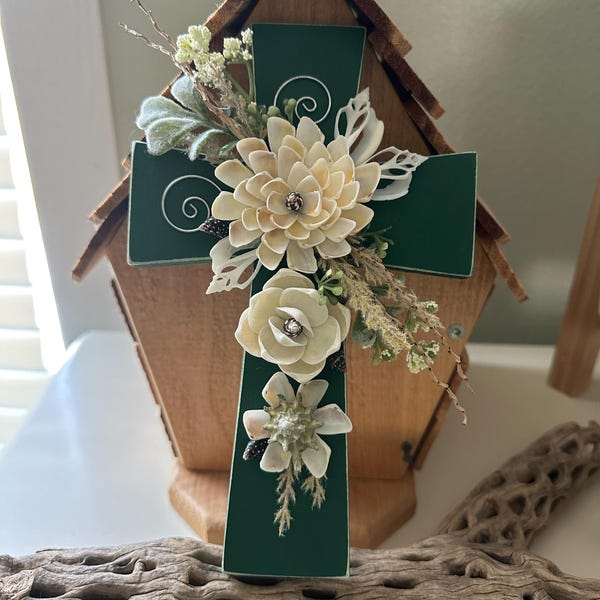 Coastal Seashell White Star Snowflake Ornament With White Flower - Etsy