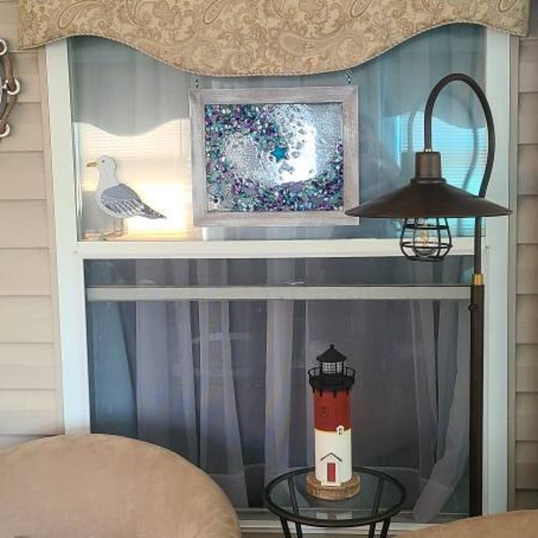 Octopus Art, Kraken Art, Resin Art, Beach Art, Coastal Decor, Sea Glass ...