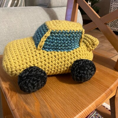 Race Car Crochet Pattern, Race Car Amigurumi Pattern, Car Crochet ...