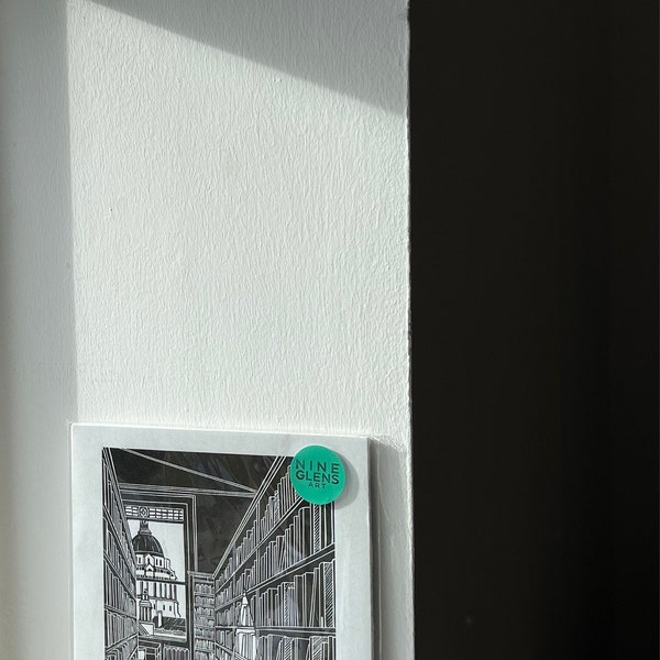 London Linocut Print | St Mary Axe City of London | Lino Relief Print ...