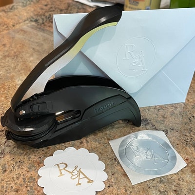 Custom Logo Desk Embosser, Silver or Gold Seals, Use Your Custom Logo ...