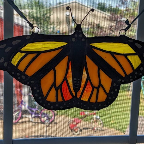 Monarch Butterfly Stained Glass Pattern - Etsy