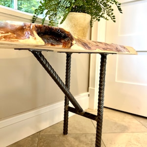 Solid 1 Round Rebar Coffee Table Leg Set of 2 coffee Table Legs, Metal ...