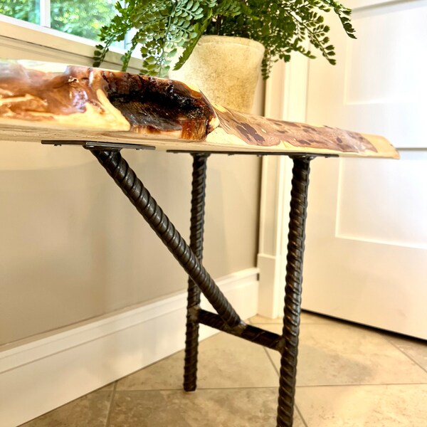 Heavy Duty 1" Rebar Coffee Table Leg Set of 2 -coffee Table Legs, Metal ...