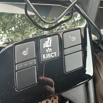 Eject Button Decal, Car Decal, Eject Passenger Button, Blank Button ...