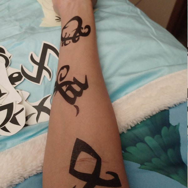 FREE SHIPPING! Rune Tattoos, Clary, Alec, Jace and Isabelle Cosplay - Etsy