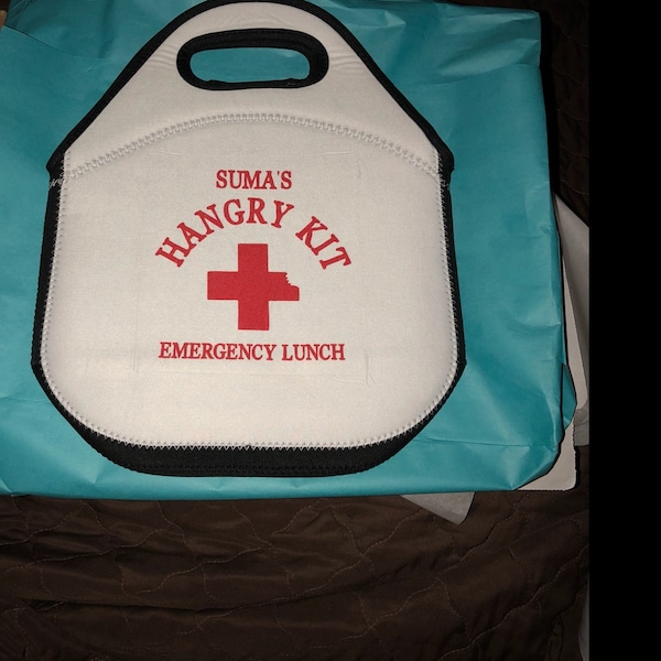 Hangry Kit Emergency Snacks Lunch Tote- Personalized Lunch Bag -hangry ...