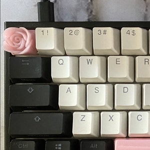 Rose Pastel Flower Artisan Keycap Cherry MX Mechanical Gaming | Etsy