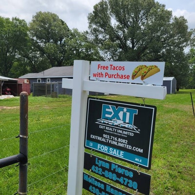 Exp Realty Open House Arrow Signs 17in X 23in 2 Sided Add Your Text ...