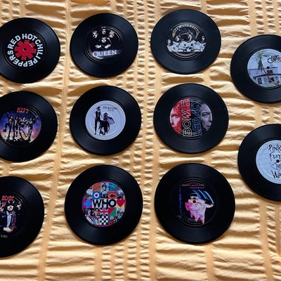 Vintage Record Coasters Easy to Choose Pick , Mix and Create Your Own ...