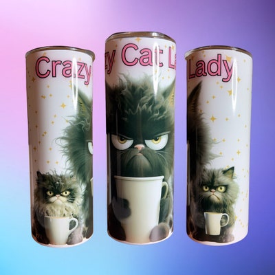 Grumpy Morning Coffee Cat Clipart, 11 Designs, 406 DPI, Cat PNG ...