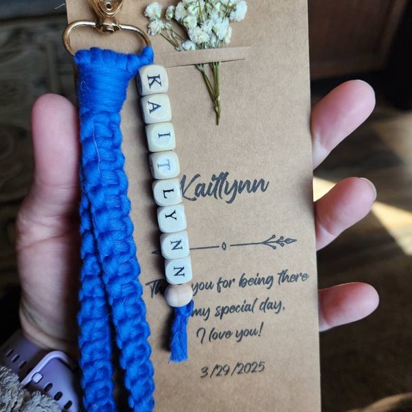 Custom Chemistry Name Keychain, Periodic Table Element Name Keychain ...