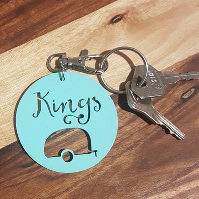 Personalised Caravan Keyring-bag Tag-personalized-van-camping - Etsy ...
