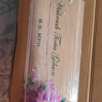 Desk Name Plate, Marble Design Name Plate for Desk, Personalized ...