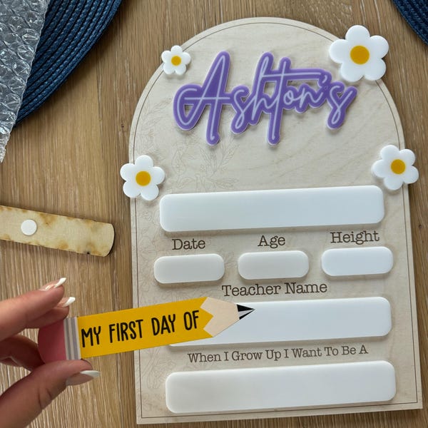 First & Last Day of School Interchangeable Sign, First Day of School ...