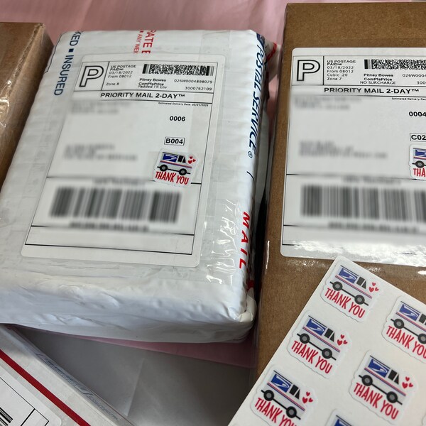 Postal Worker Thank You, Sticker Sheet, Mail Carrier, Package Stickers ...