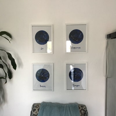 Leo Print Leo Constellation Leo Home Decor Leo Wall Decor - Etsy