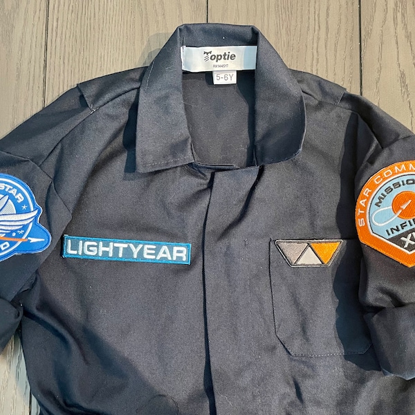 Lightyear Mission Infinity XL01 Uniform Embroidered Patch Iron on Sew Badge Star Command Prop ...