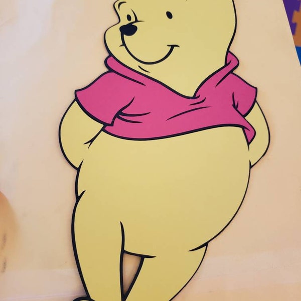 Winnie the Pooh 10" Die Cut* Large Winnie the Pooh* Winnie the Pooh Cut ...