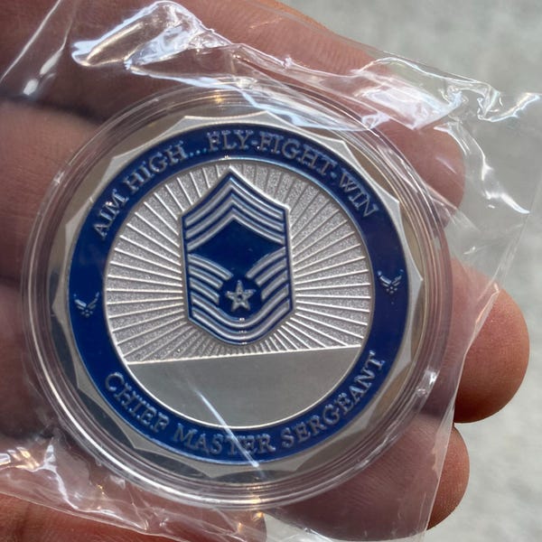 Air Force Military Rank Challenge Art Coin - Airman, Captain, Sergeant ...
