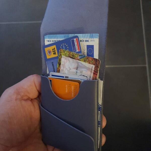 Minimalist Leather Wallet PDF Template | USD Sized Leather Wallet ...